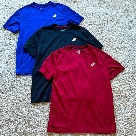 Asics | Shirts | Bundle Of 3 Mens Asics Athletic T Shirts | Poshmark